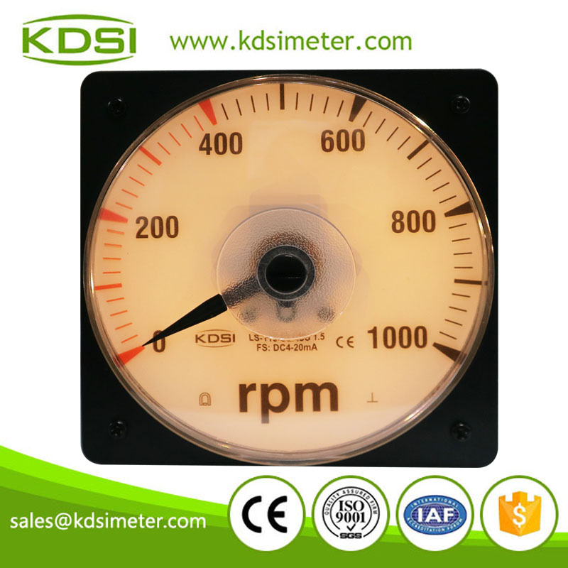 Original manufacturer high Quality LS-110 DC4-20mA 1000rpm backlighting analog rpm panel meter ...