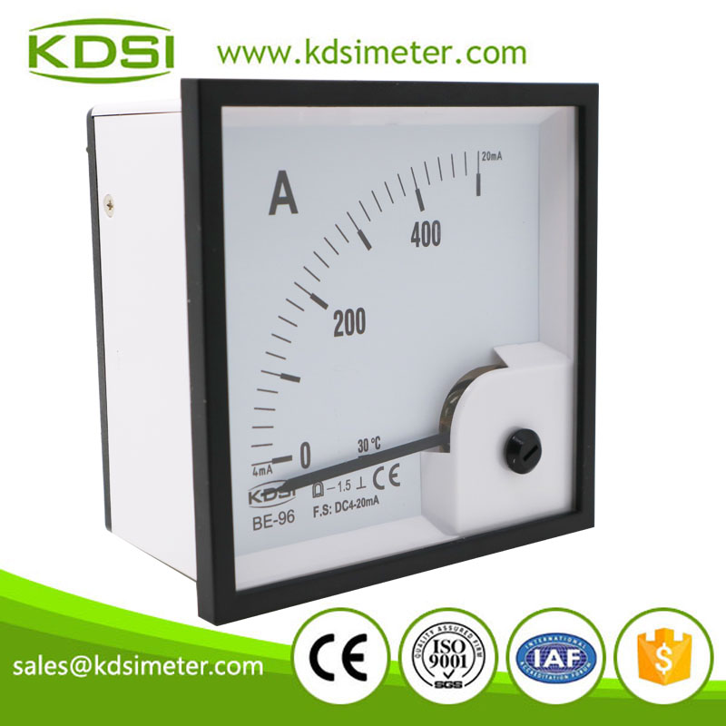 CE Approved BE-96 DC4-20mA 500A analog dc amp panel meter with 4-20mA output - Buy meter with 4 ...