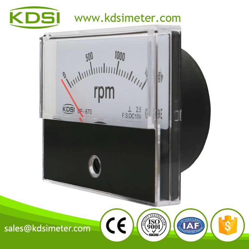 High quality professional BP-670 DC10V 1500RPM panel analog electronic rpm meter - Buy RPM meter ...