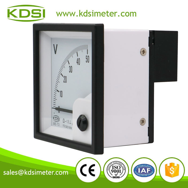 Square type BE-72 DC10V 50V dc voltage analog 72x72 panel meter - Buy meter, panel meter, 72x72 ...