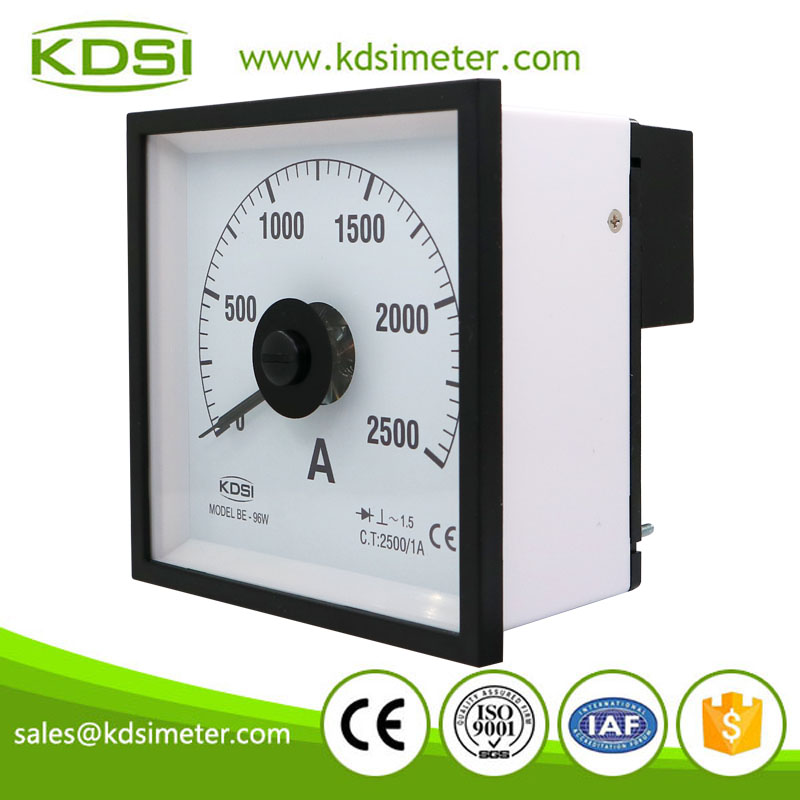 CE Approved BE-96W AC2500/1A wide angle analog ac amp panel meter - Buy meter, Panel meter, amp ...