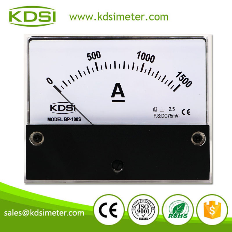 CE Certificate BP-100S DC75mV 1500A DC Amp Panel Analog Current Meter - Buy meter, Current Meter ...