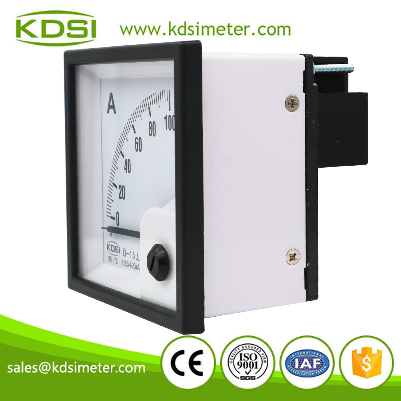 CE certificate BE-72 DC4-20mA 100A analog panel dc voltmeter ammeter - Buy meter, ammeter ...
