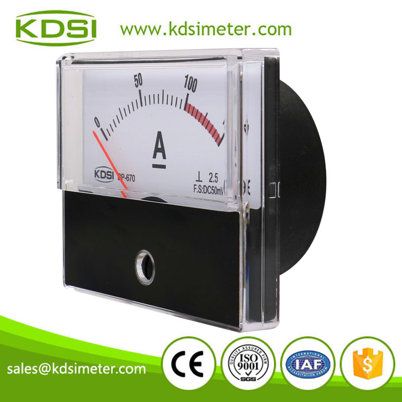 Easy operation BP-670 DC50mV 150A color scale dc analog amp current panel meter - Buy meter ...