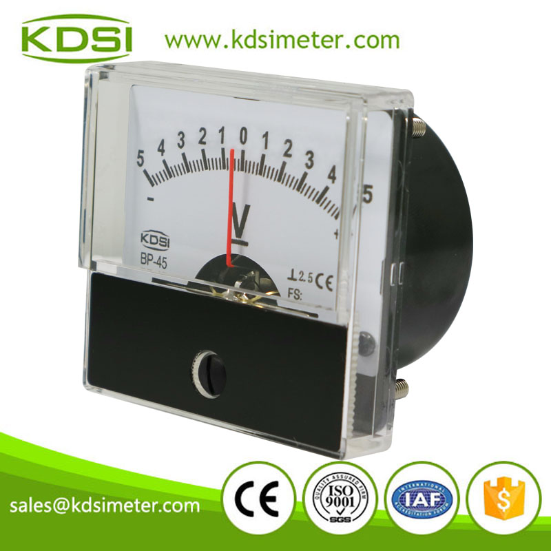 Factory direct sales BP-45 DC+-5V analog moving coil dc voltage meter ...