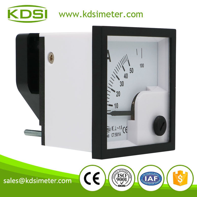 Safe to operate BE-48 AC50/1A ac mini analog panel mount ammeter - Buy ...