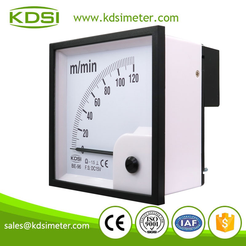 CE Certificate BE-96 DC15V 120 m/min analog voltage panel rpm meter ...