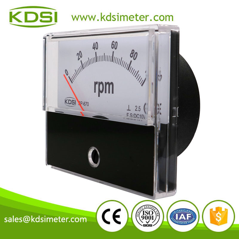 Easy Operation BP-670 DC10V 100RPM Analog DC Voltage Rpm Panel Meter ...