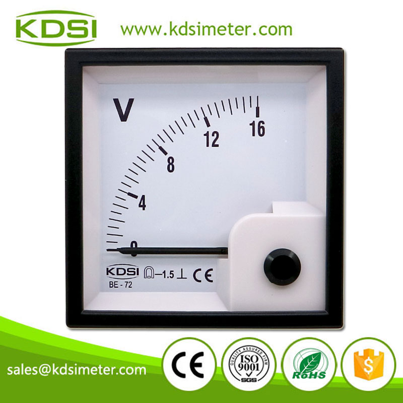 CE Certificate BE-72 DC16V Analog DC Panel Mount Voltmeter - Buy meter ...
