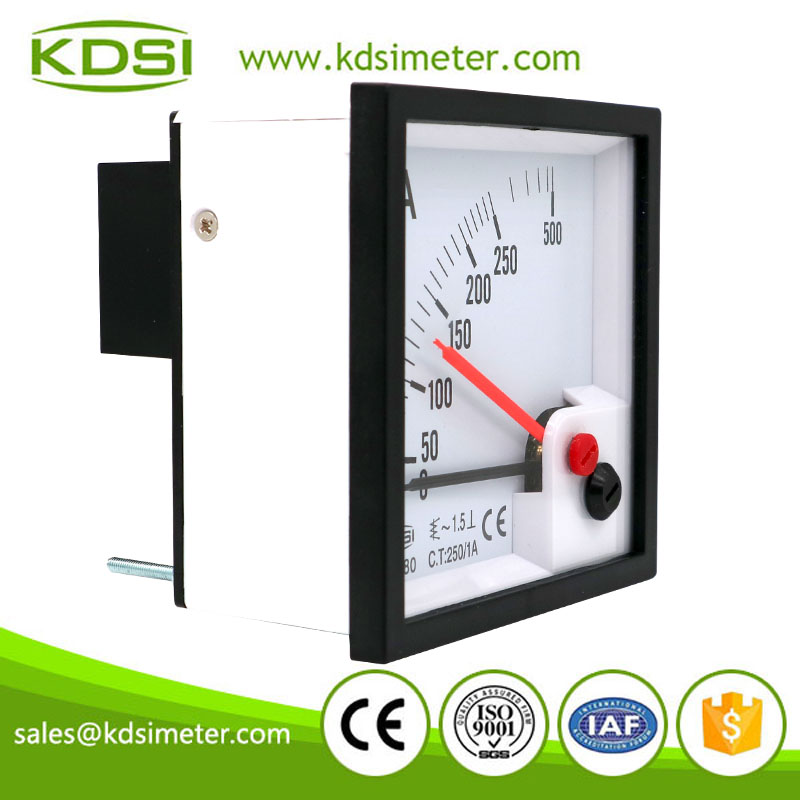 Classical BE-80 AC250/1A with red pointer analog ac amp panel electric ...