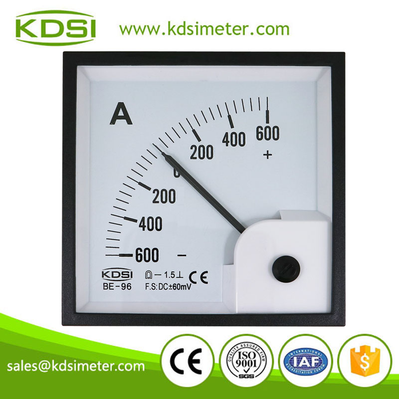 New Model BE-96 DC+-60mV +-600A Analog Panel DC High Precision Ammeter ...