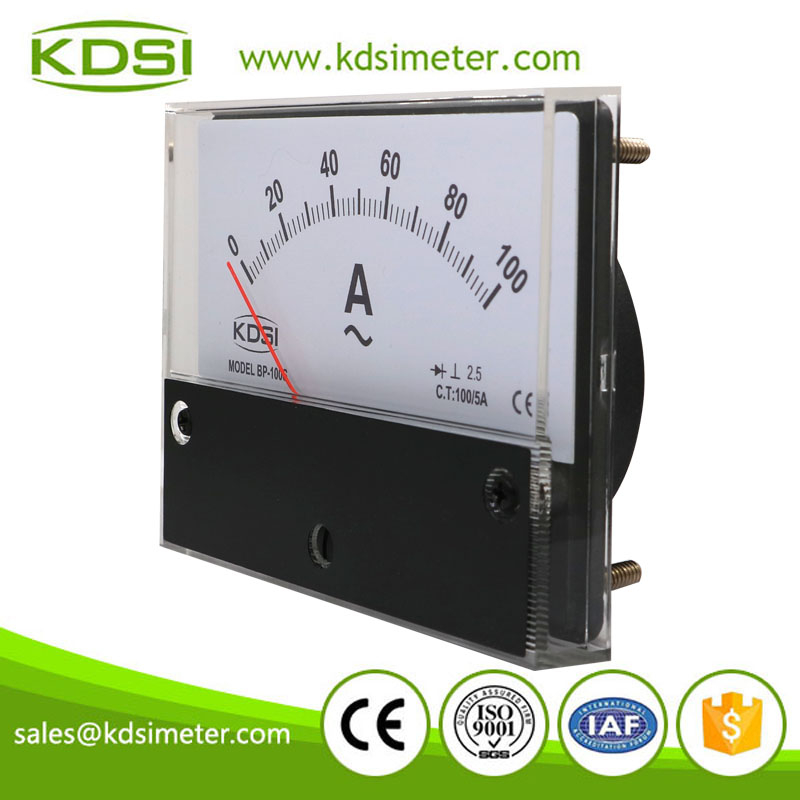 Easy Operation BP-100S AC100/5A AC Current Panel Analog Ampere ...