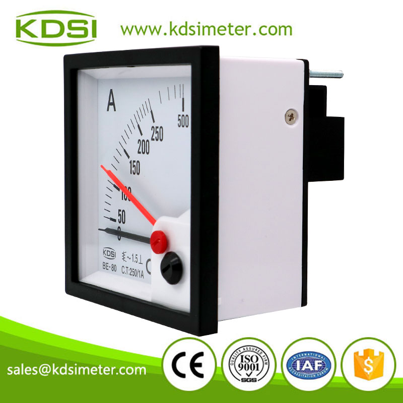 Classical BE-80 AC250/1A with red pointer analog ac amp panel electric ...