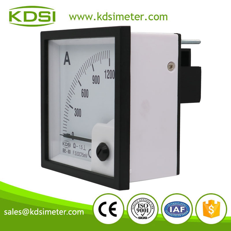Easy installation BE-80 DC75mV 1200A analog dc panel price of ammeters ...