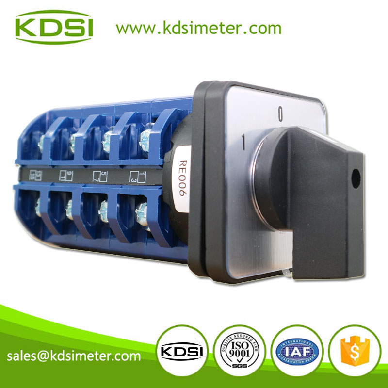 High Quality DW26-63-4P RE006 1-0-2 4P Rotary switch Selector Switches ...