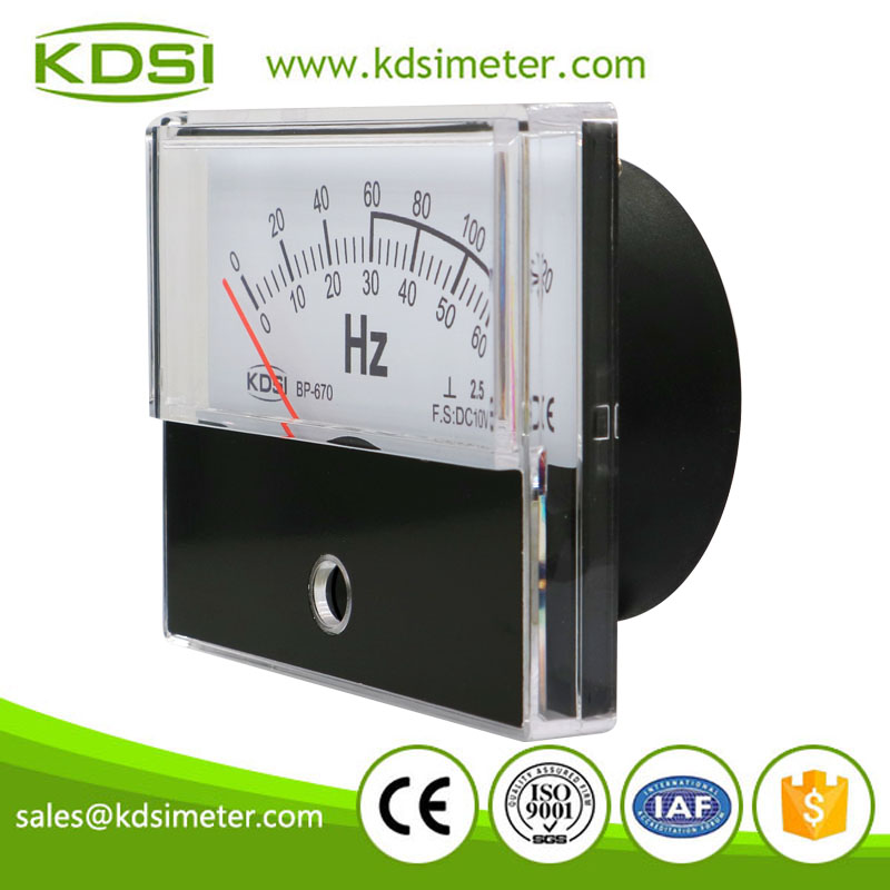 Portable precise BP-670 DC10V 60/120Hz analog dc voltage Hz panel meter ...