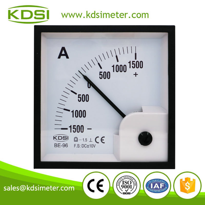China Supplier BE-96 DC+-10V +-1500A dc analog panel mount ammeter ...