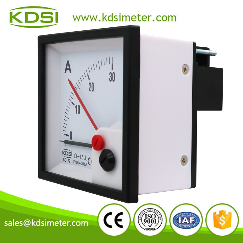 Small & High Sensitivity BE-72 DC4-20mA 30A With Red Pointer Analog DC ...