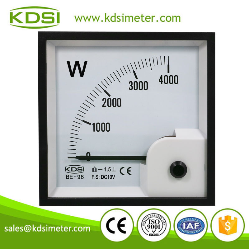 Square Type BE-96 DC10V 4000W Analog Voltage DC Watt Panel Meter - Buy ...