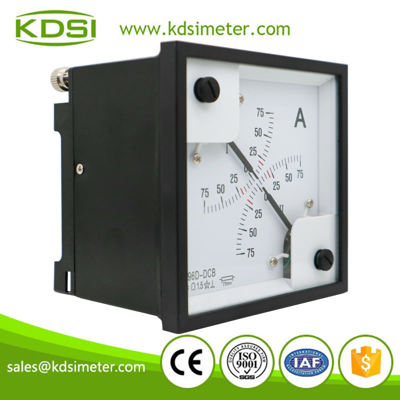 Factory direct sales F96D-DCB DC+-75mV+-75A analog dc panel double ...