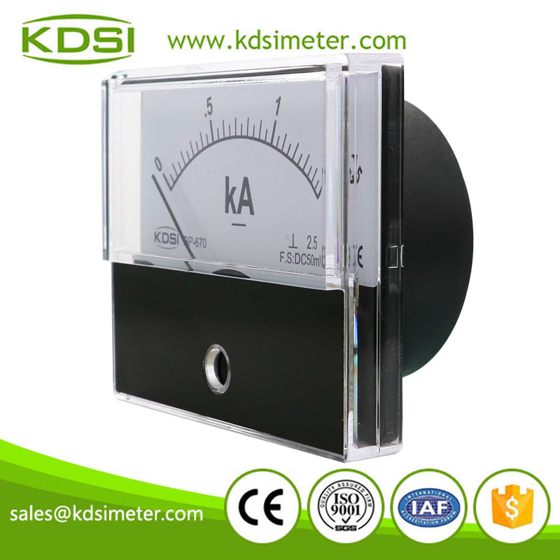 High quality BP-670 DC50mV 1.5kA dc analog panel small ammeter - Buy ...