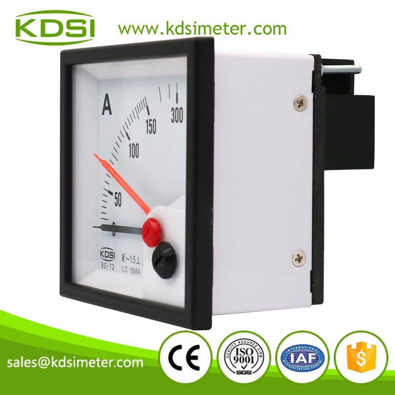 CE Approved BE-72 AC150/5A with red pointer ac panel analog ammeter ...