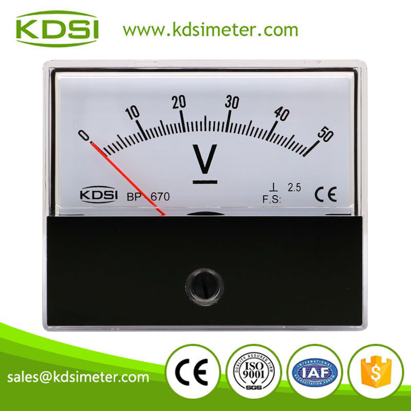 China Supplier BP-670 DC50V panel analog dc voltmeter - Buy meter ...