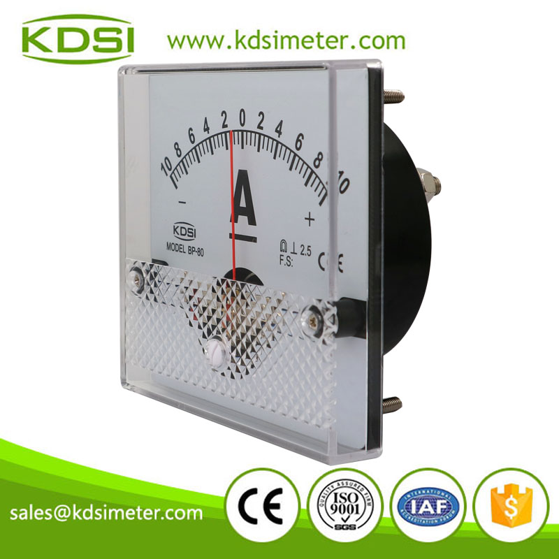 Easy installation BP-80 DC+-10A analog panel dc high precision ammeter ...