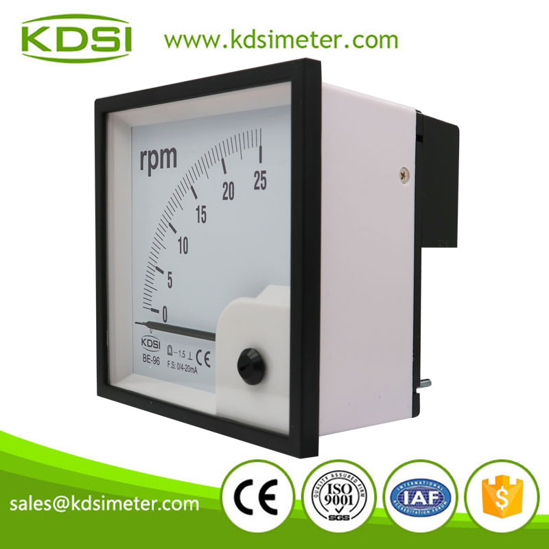 Easy installation BE-96 DC4-20mA 25rpm analog dc panel rpm speed meter ...