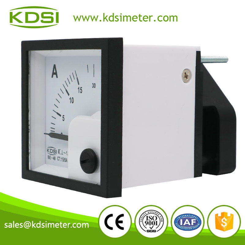 High quality BE-48 AC15/5A mini analog ac amp panel meter - Buy meter ...
