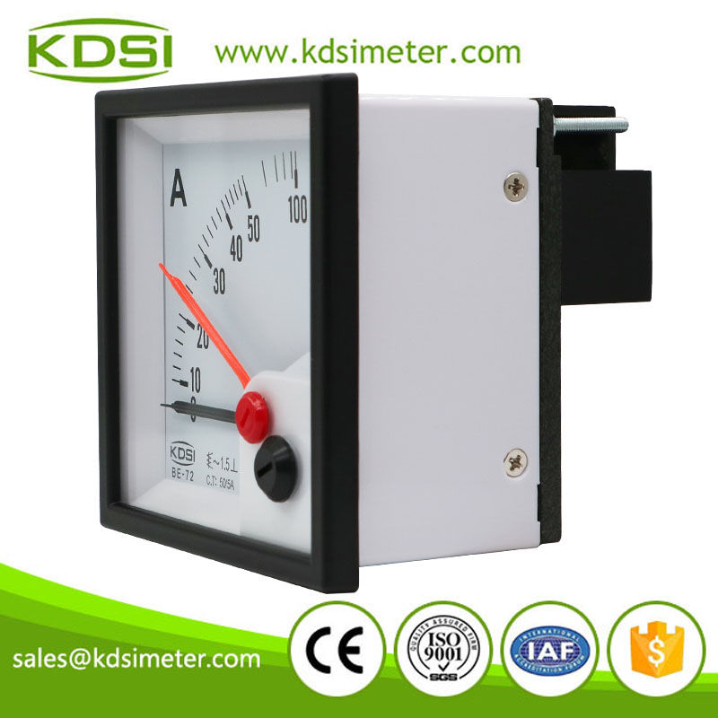 Portable precise BE-72 AC50/5A with red pointer ac analog ammeter with ...