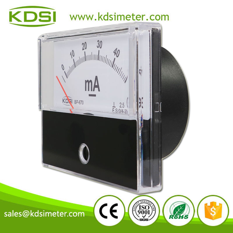 High Quality BP-670 DC4-20mA 50mA DC Panel Analog Ampere Meter - Buy ...